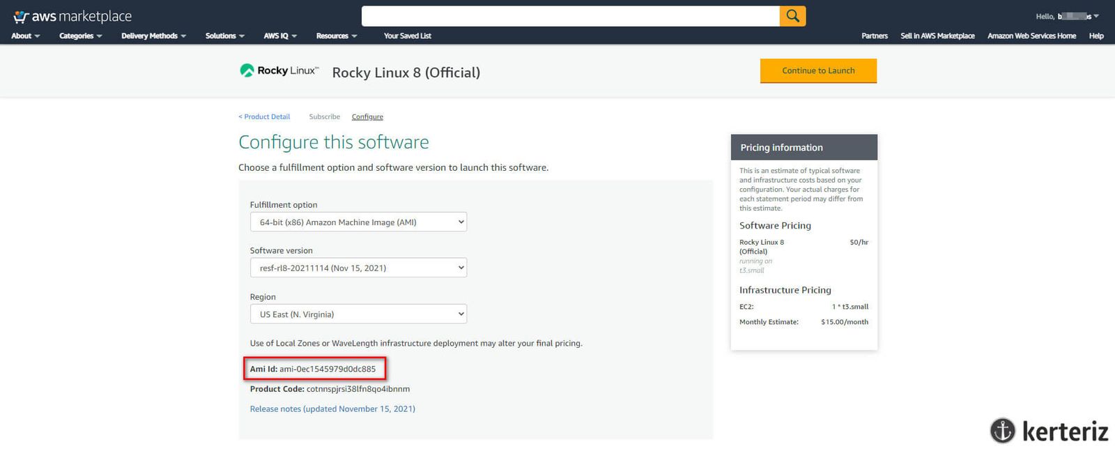 AWS Marketplace AMI ID Nasıl Bulunur?